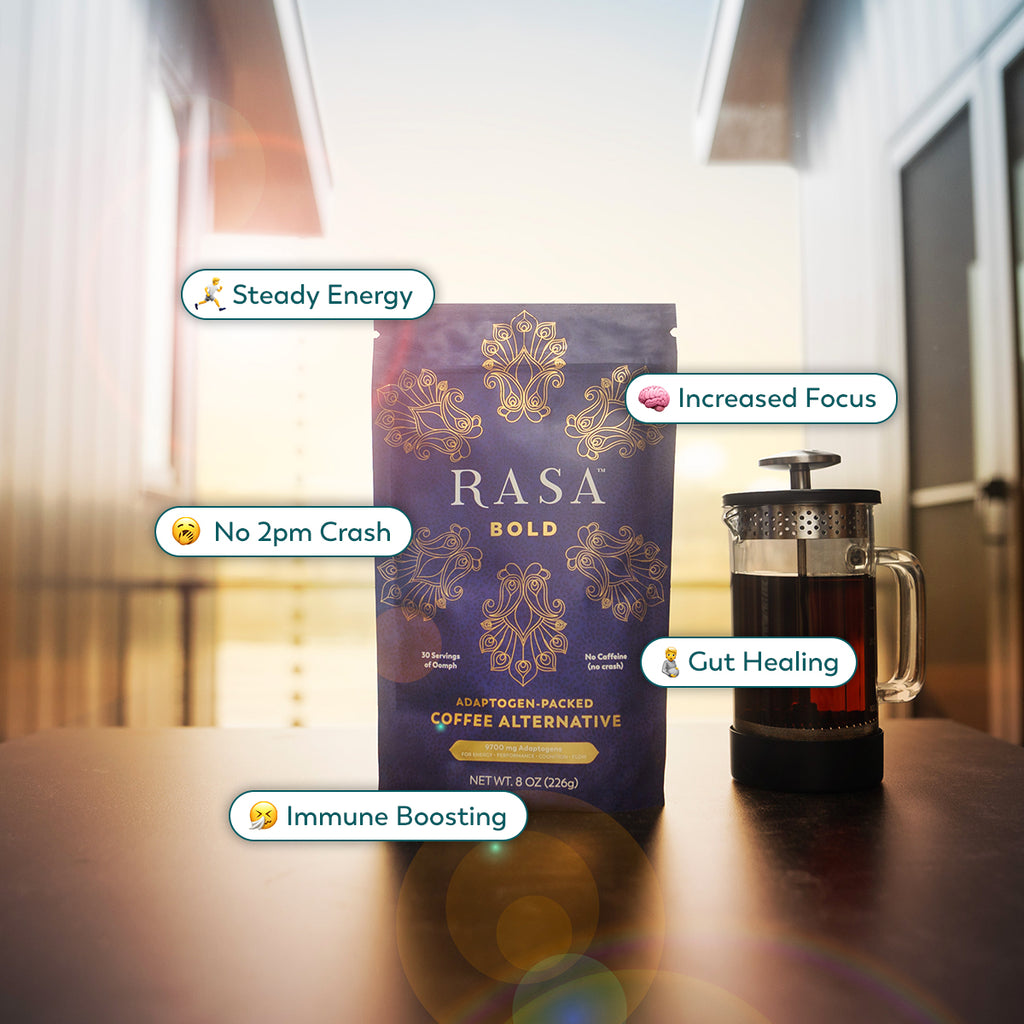Bold Rasa Herbal Coffee Alternative | Adaptogens for Energy and Performance