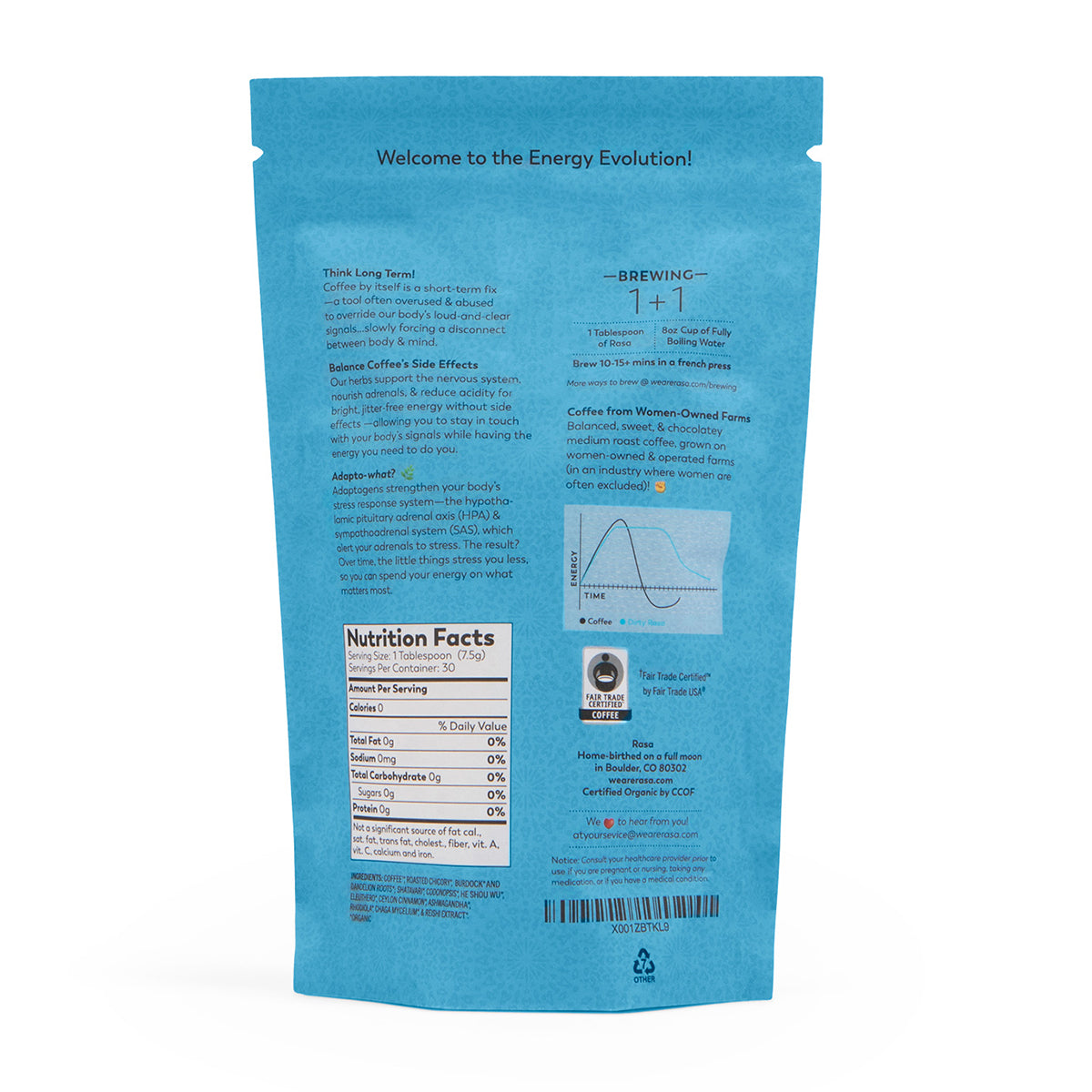 Adaptogenic Coffee Herbal Blend | Sweet and Chocolatey – Rasa