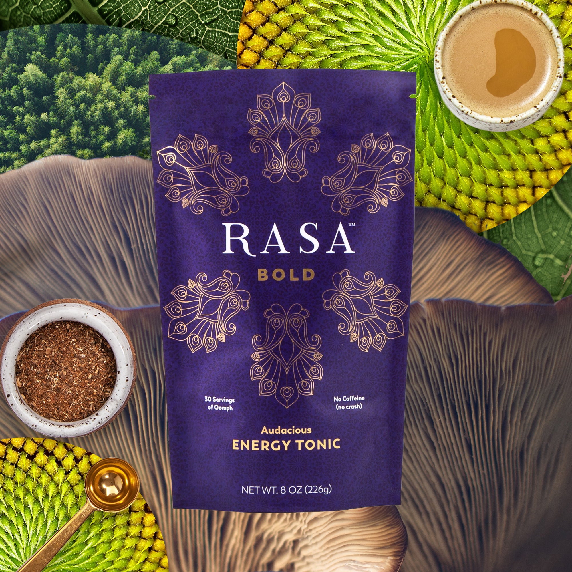 Bold Rasa Herbal Coffee Alternative | Adaptogens for Energy and Performance