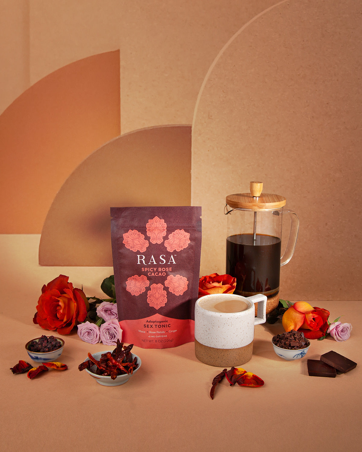 Spicy Rose Cacao | Adaptogens for Libido and Creativity – Rasa